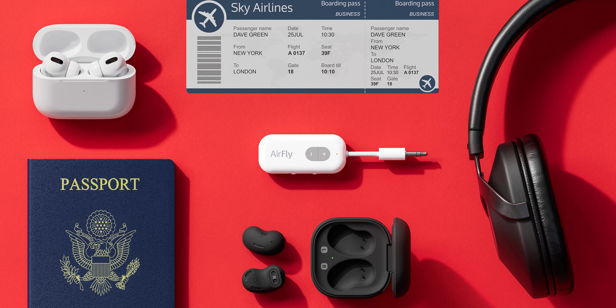 AirFly | Bluetooth transmitter connects wireless headphones to wired ...